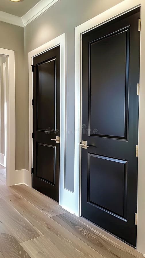 A Modern Farmhouse Interior Design House, Adorned with Single Panel ...