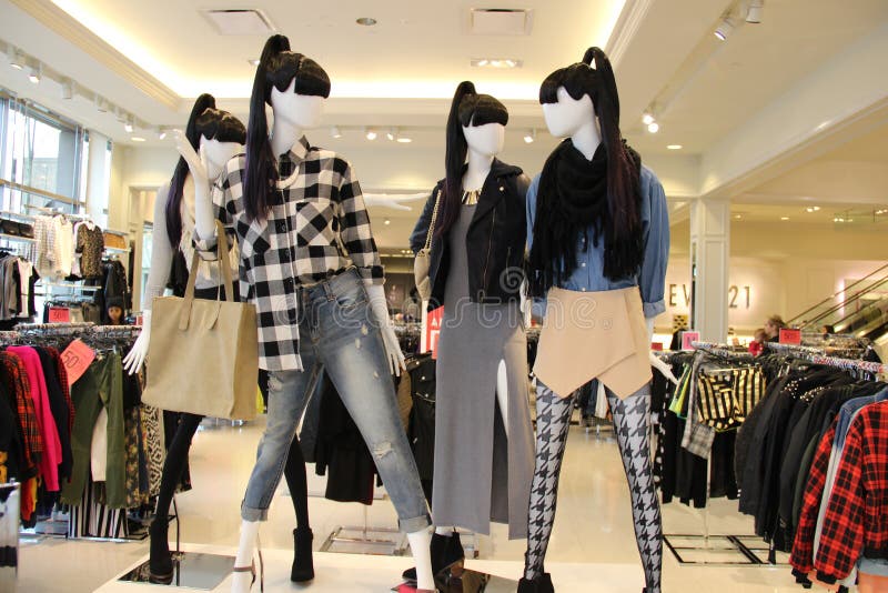 Modern Fashion Retail Store Editorial Stock Image - Image of spot ...