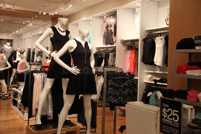 Modern Fashion Retail Store Stock Photo - Image of spot, casual: 15200740