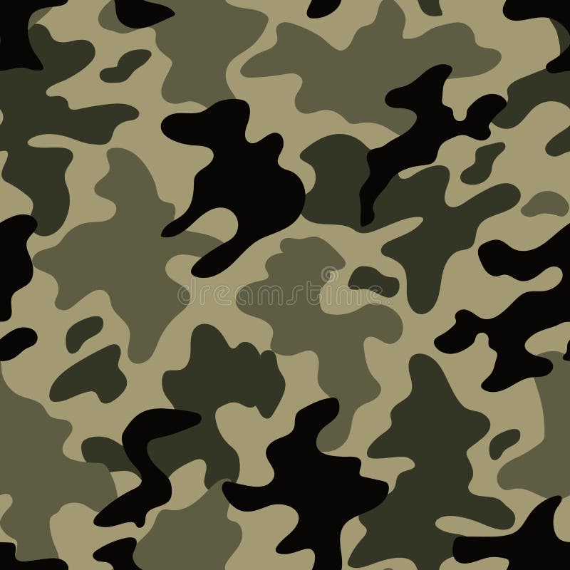 Modern Fashion Vector Trendy Camo Pattern Stock Vector - Illustration ...