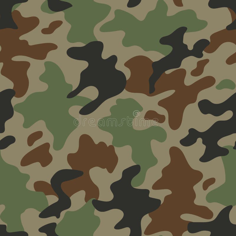 Modern Fashion Vector Trendy Camo Pattern Stock Vector - Illustration ...