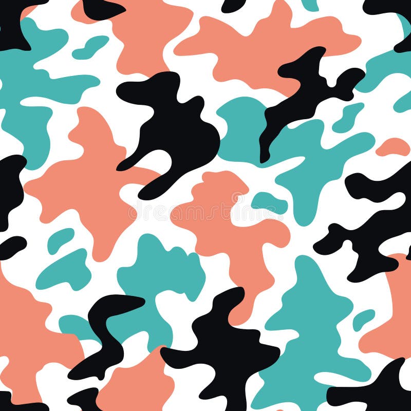 Modern Fashion Vector Trendy Camo Pattern Stock Vector - Illustration ...