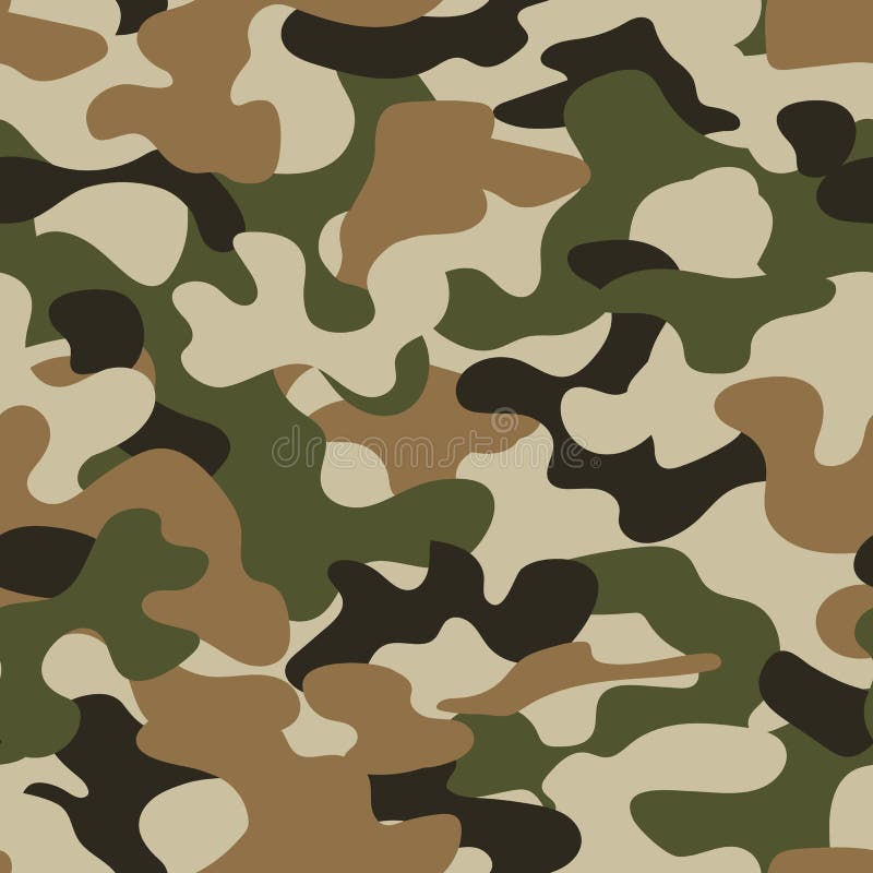 Modern Fashion Vector Trendy Camo Pattern Stock Illustration ...