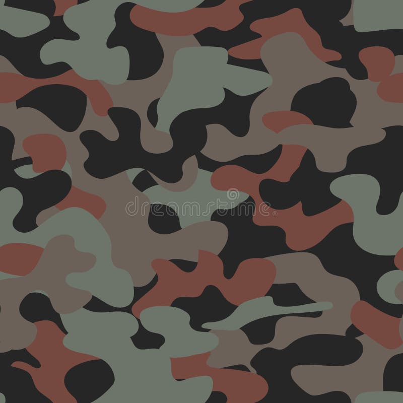 Modern Fashion Vector Trendy Camo Pattern Stock Illustration ...