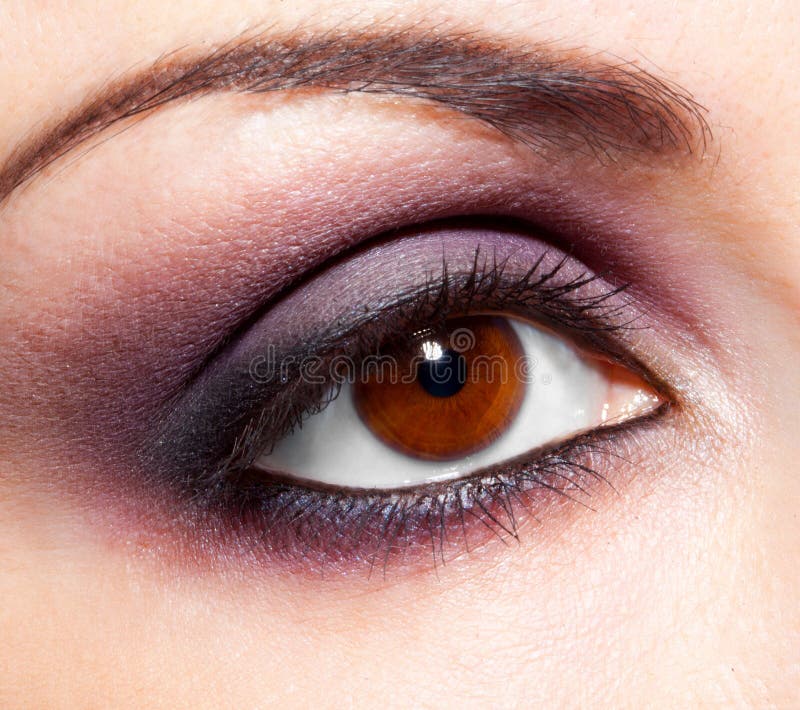 Violet makeup stock photo. Image of beautiful, scandinavian - 17867292