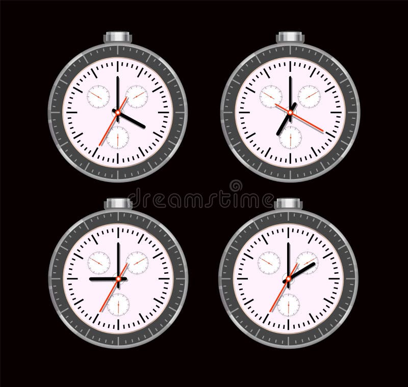 Modern and Fashionable Watch Stock Vector - Illustration of alarm, sign ...