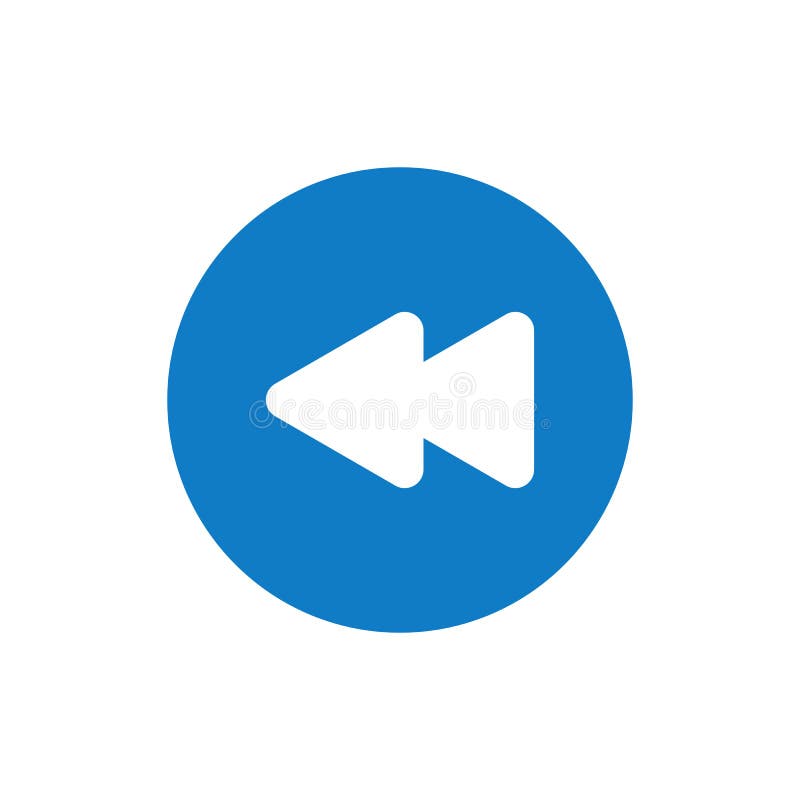 Modern Fast Backward Icon Button Logo Stock Vector - Illustration of ...