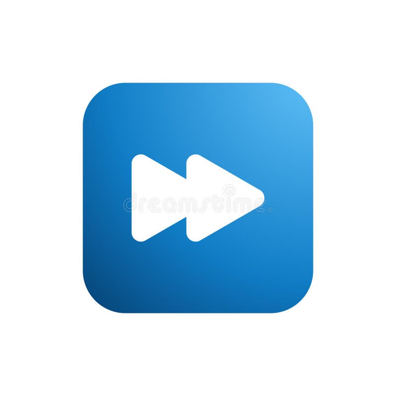 Modern Fast Forward Icon Button Logo Stock Vector - Illustration of ...