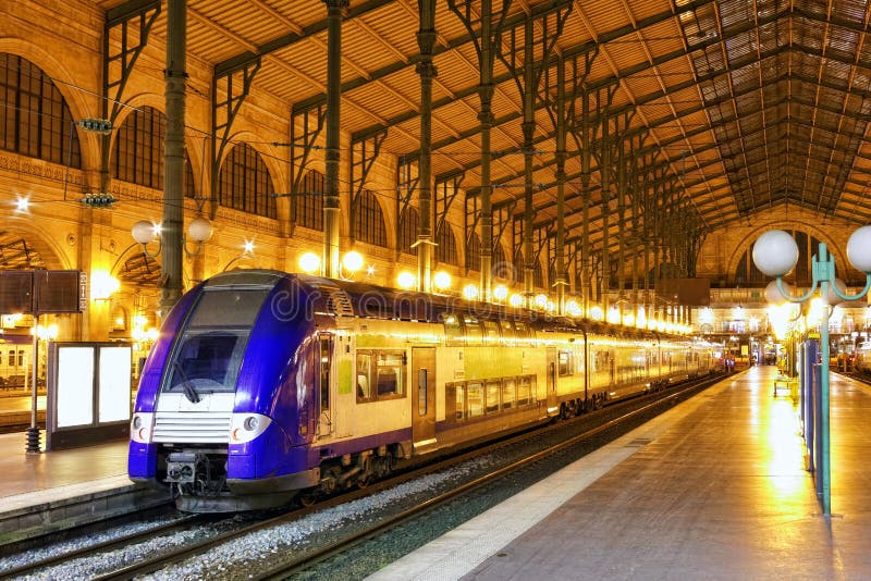 Fast Passenger Speed Train with Motion Blur Stock Photo - Image of ...