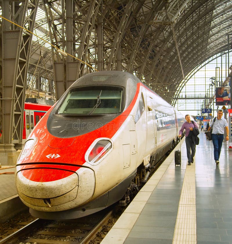 Modern Fast Train Frankfurt Passenger Editorial Stock Photo - Image of ...