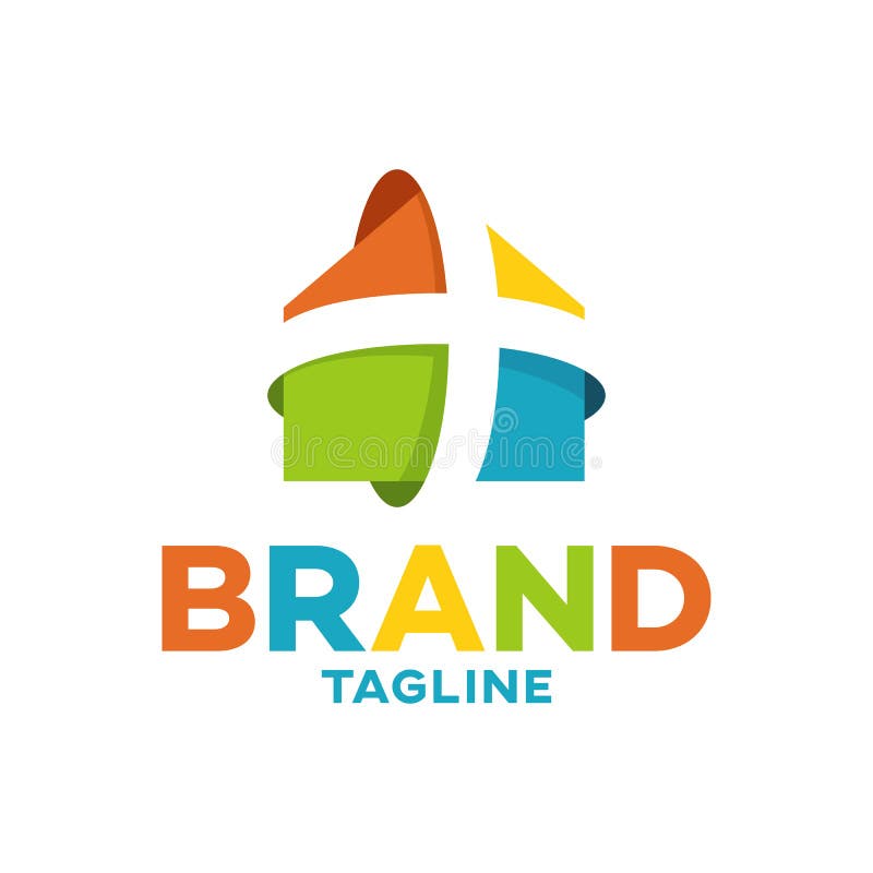 Modern Fastighet Och Arg Logo Vektor Illustrationer - Illustration av ...