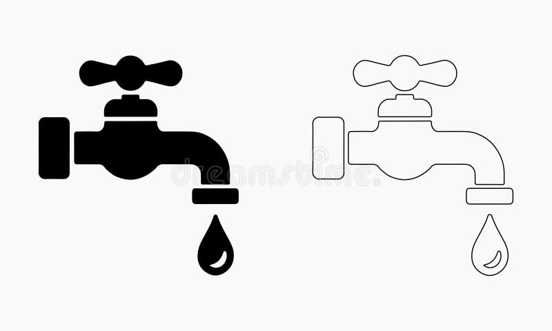 Faucet Outline Style Design Stock Illustrations – 3,960 Faucet Outline ...