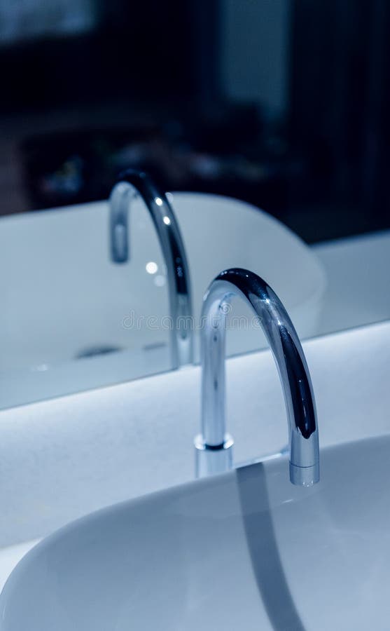 Faucet in the bathroom stock photo. Image of faucet, clean - 14111850