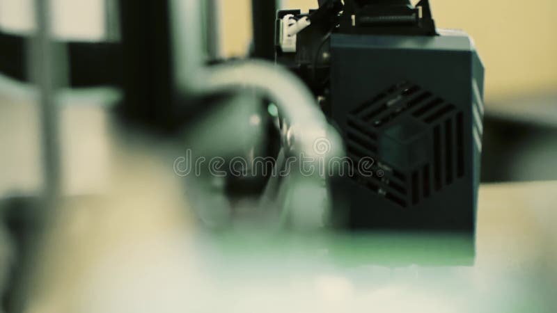 A Modern FDM Filament 3d Printer in Action, Close-up Stock Video ...