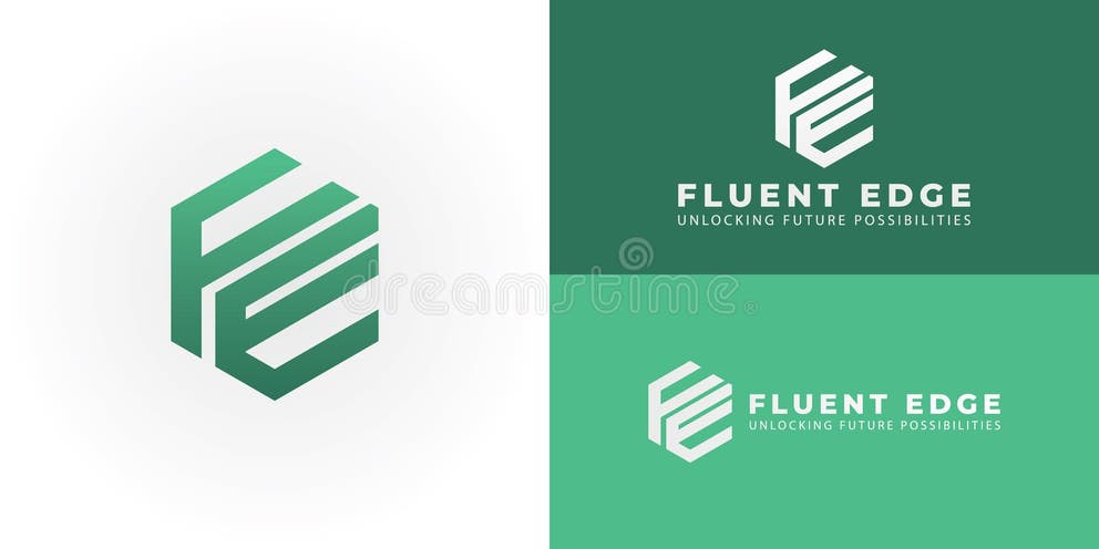 Modern FE Hexagon Logo for Technology and Software Development Stock ...