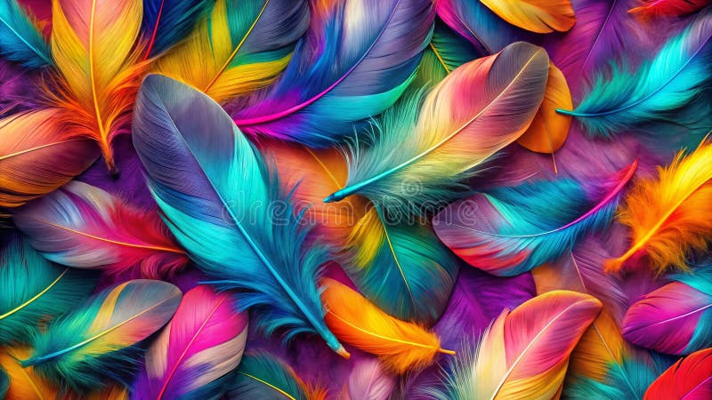 Modern Feather Pattern Tileable Texture Seamless Design for Interior ...