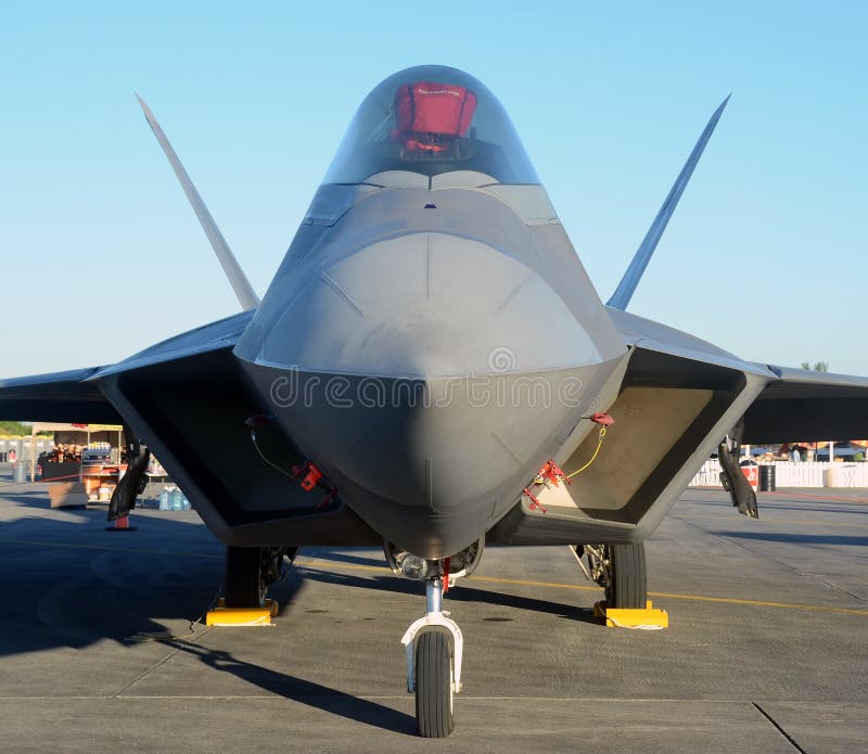 Modern fighter jet stock photo. Image of nose, front - 27499456