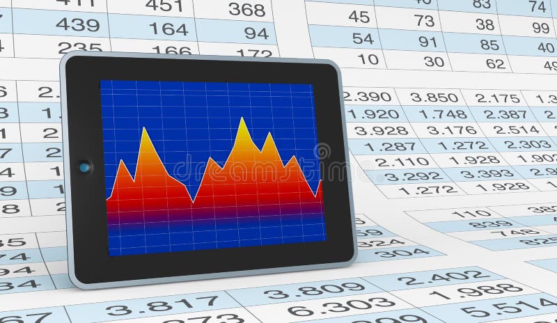 Financial analysis stock illustration. Illustration of data - 21060882