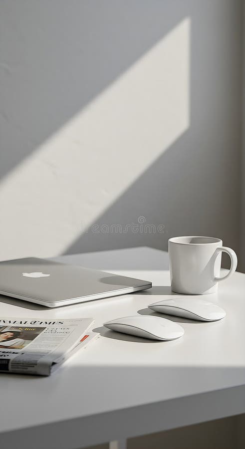 Modern Financial Dashboard in Office Environment Stock Illustration ...