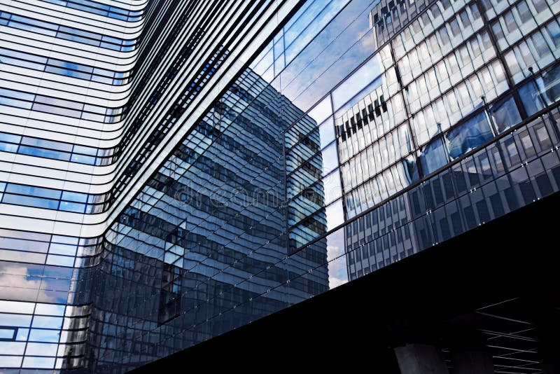 Modern Financial Office Building Stock Photo - Image of center ...