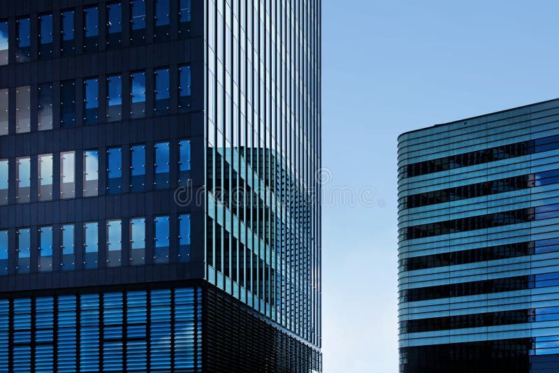 Modern Financial Office Building Stock Image - Image of center, office ...