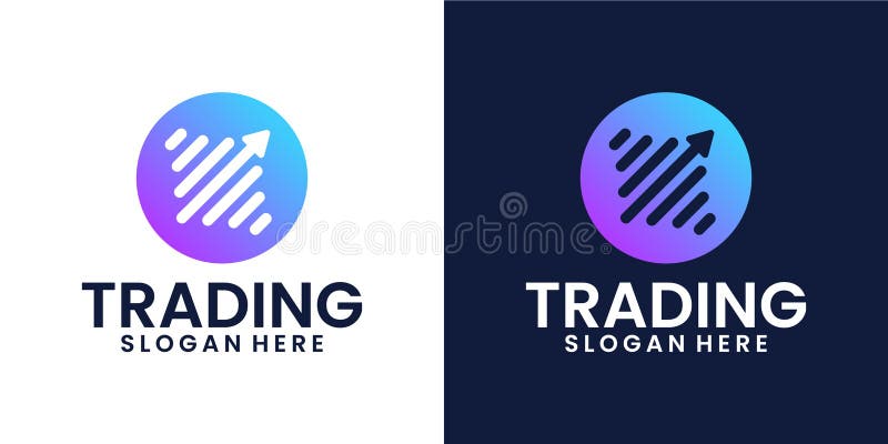 Modern Financial Trading Logo Design Inspirations Stock Vector ...