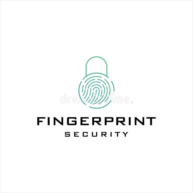 Modern Fingerprint Sushi Logo Design Stock Vector - Illustration of ...