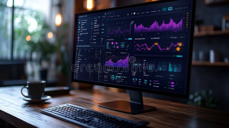 Modern Fintech Platform Interface Displaying Real-time Financial Data ...