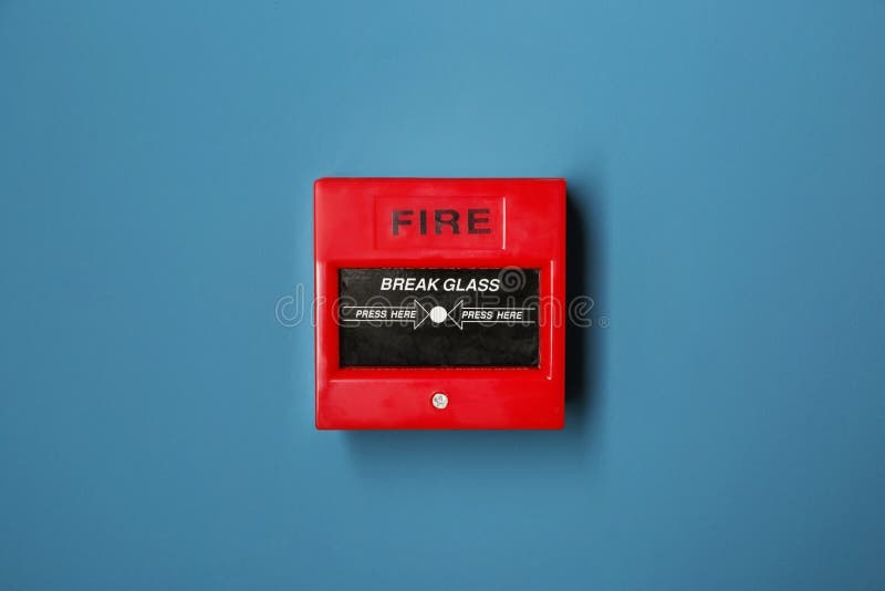 Modern Fire Call Point on Color Background Stock Image - Image of ...