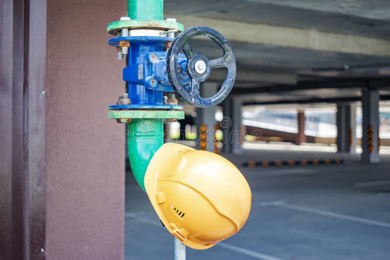 Modern Fire Hydrant Installed in a Residential Complex Highlighting ...