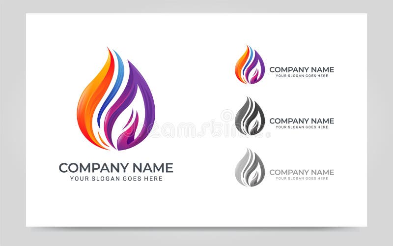 Modern Fire Mail Logo Design. Editable Logo Design. Vector Graphic ...