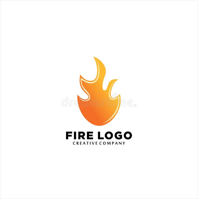 Modern Fire Logo or Icon Design. Vector Illustration. Stock Vector ...