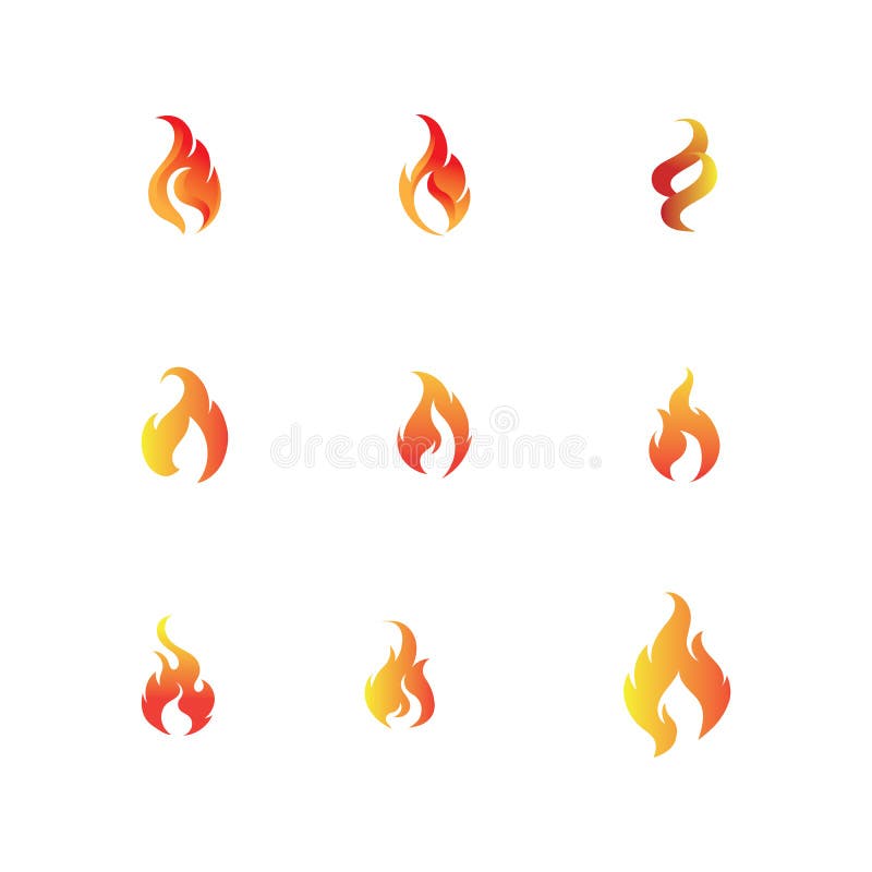 Modern Fire Logo or Icon Design,vector Illustration Stock Vector ...