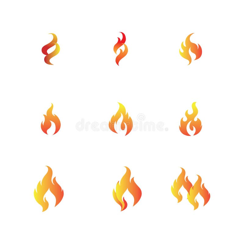 Modern Fire Logo or Icon Design,vector Illustration Stock Vector ...