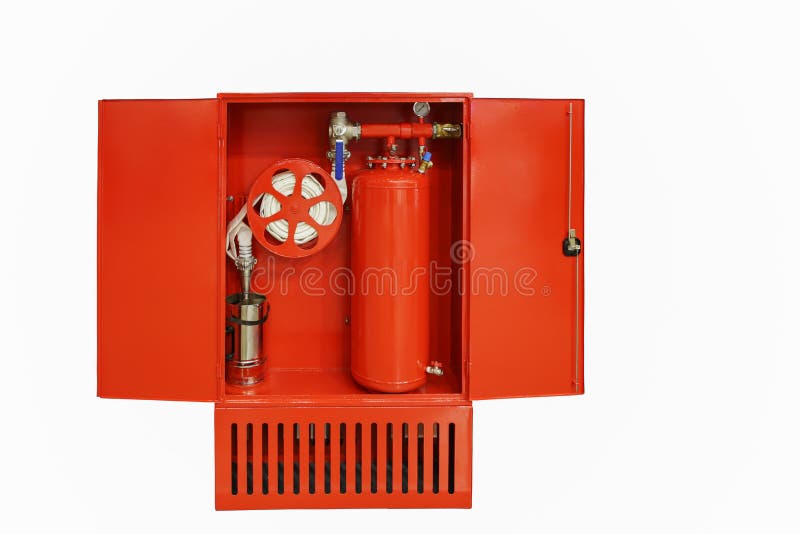 Modern Fire Engine Isolated on White Background Stock Image - Image of ...