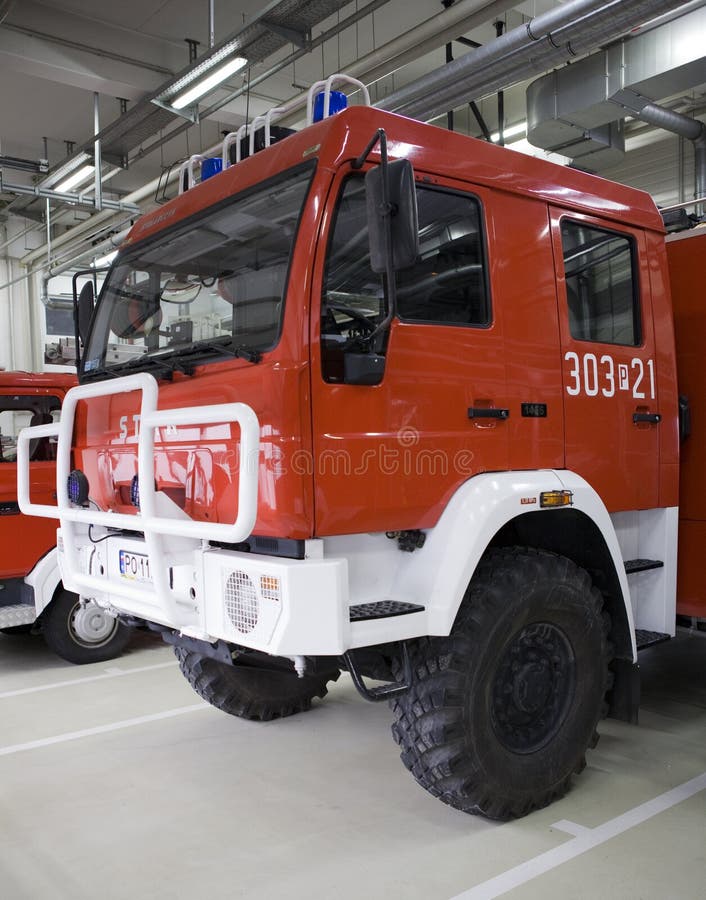 Modern fire engine editorial photography. Image of services - 23876687