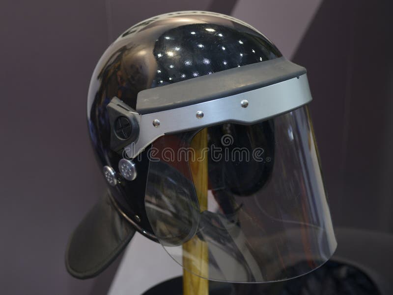 Fireman`s Helmet Placed on a Stand Stock Image - Image of fireman ...