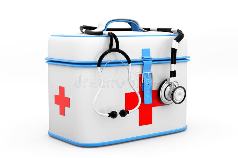 Modern First aid kit editorial image. Illustration of firstaid - 187232135