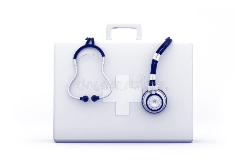 Modern First aid kit stock illustration. Illustration of doctor - 187360892