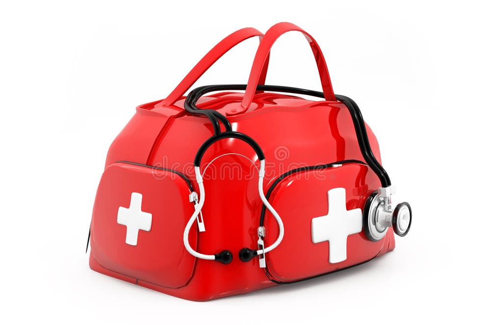 Modern First aid kit stock illustration. Illustration of assistance ...