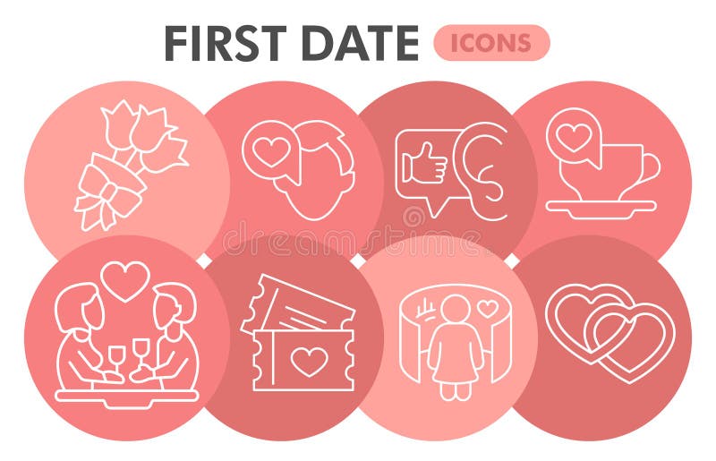 Modern First Date Infographic Design Template. Love and Dating ...