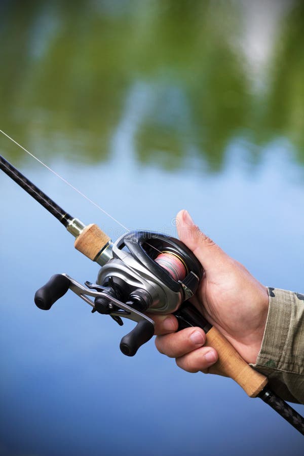 Modern fishing tackle stock image. Image of modern, plated - 41122599