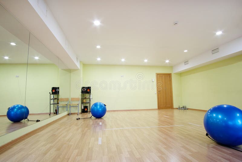 Modern fitness hall stock photo. Image of training, modern - 76669614