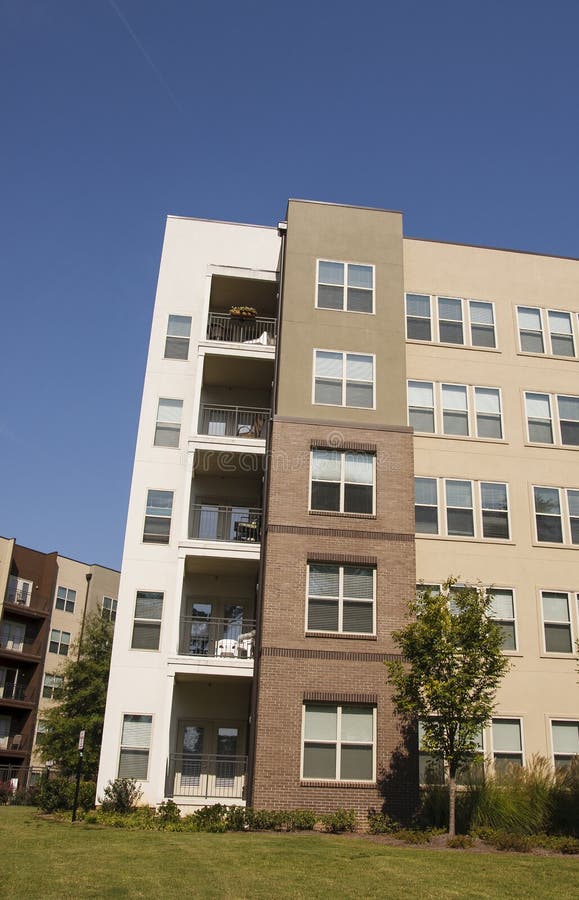 Modern Five Story Condo stock image. Image of contemporary - 27936179