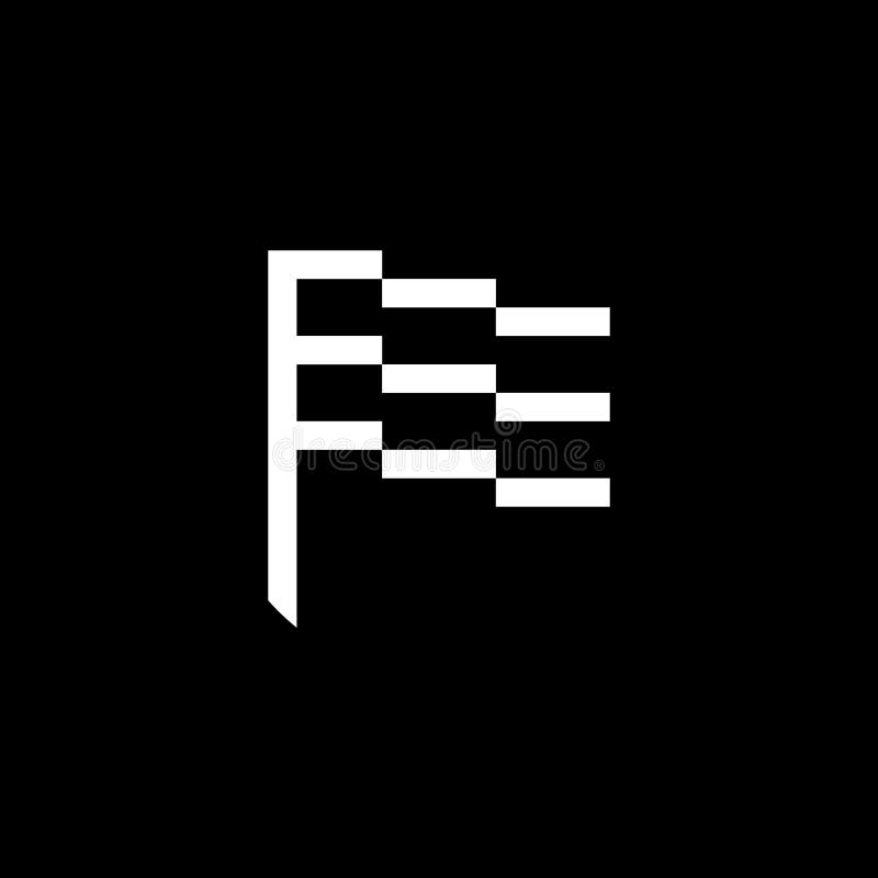 Modern Flag Logo Design for Automotive and Motor Sport Stock Vector ...