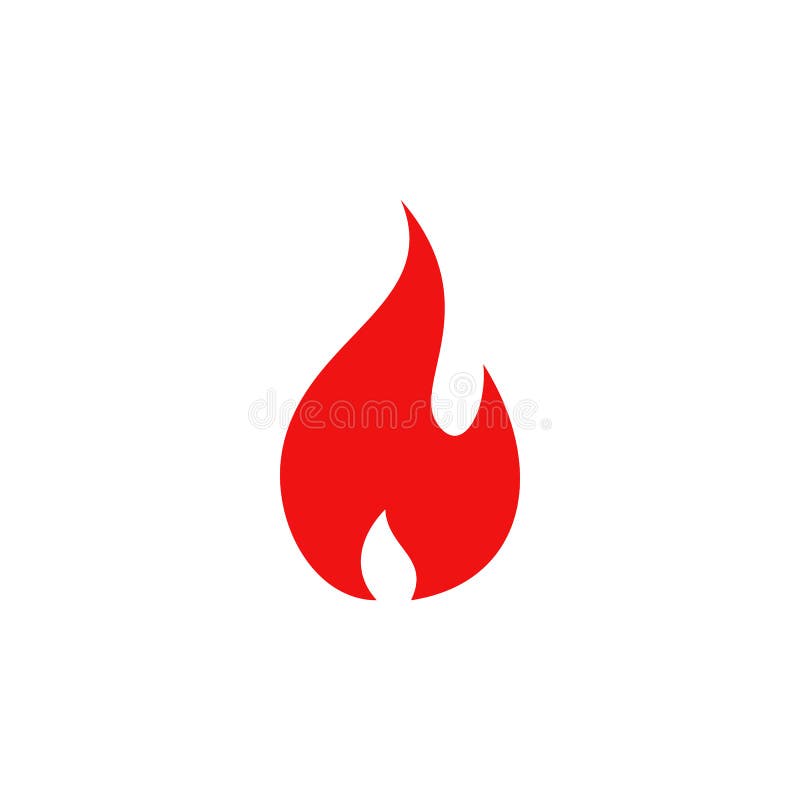 Modern Flame Fire Red Design Stock Vector - Illustration of burning ...