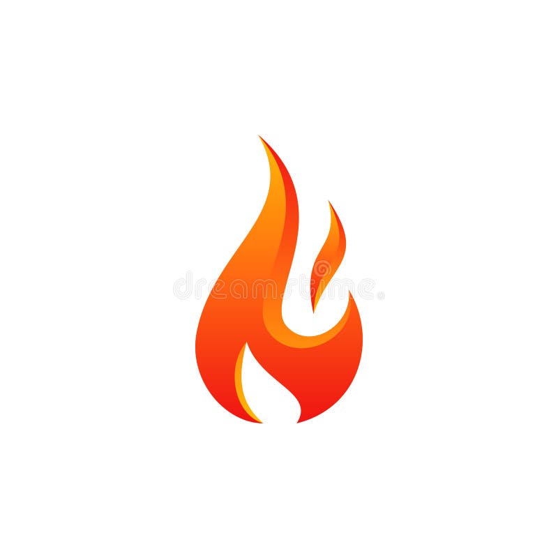 Modern Flame Fire Red Design Stock Vector - Illustration of logo ...