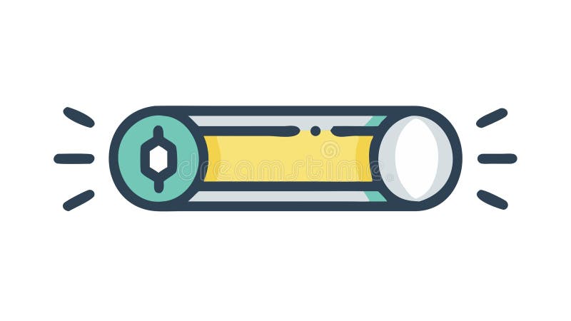 Modern Flashlight Illumination Icon, Bright Light Source, Vector Design ...