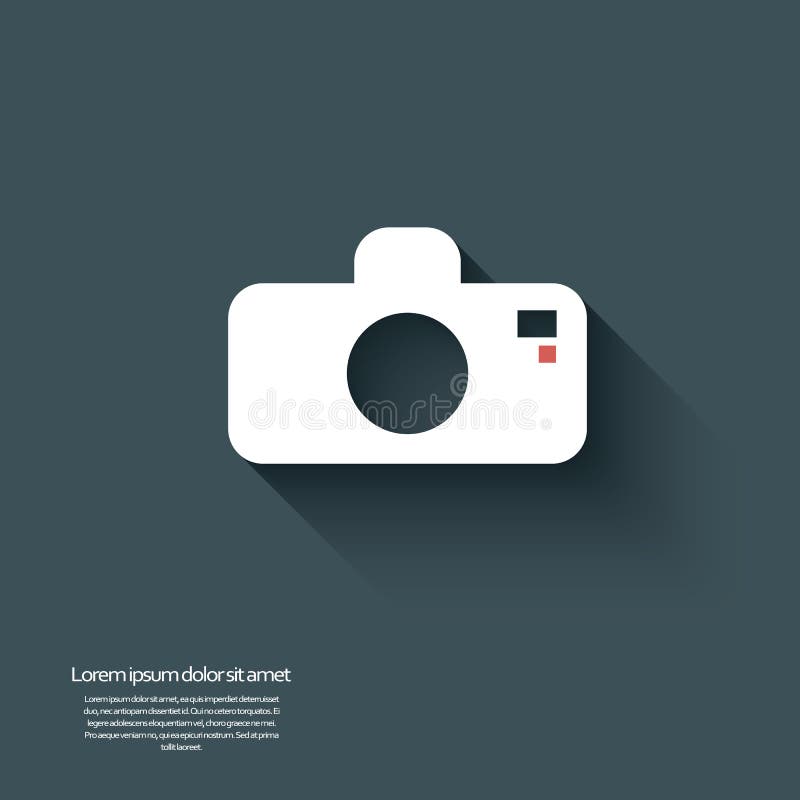 Modern Flat Design Camera Icon. Eps10 Vector Stock Vector ...