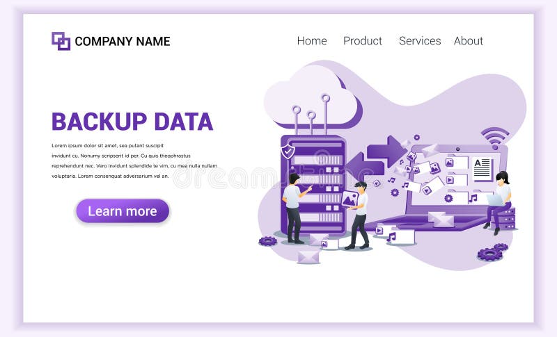 Modern Flat Design Concept of Backup Data, Copying Files or Files ... Modern Flat Design Concept of Backup Data, Copying Files or Files ...